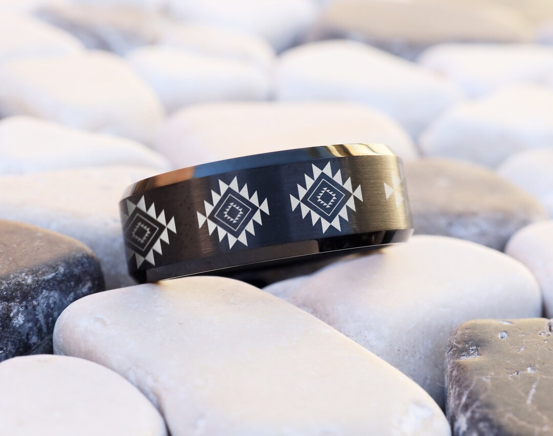 American Indian Pattern Ring, Native American Pattern Ring, Native ...
