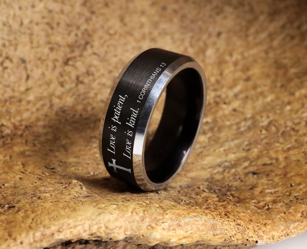 Love is Patient, Love is Kind Corinthians 13:4-7 Wedding Band ...