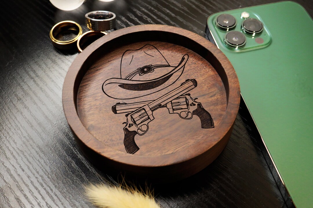 Western Cowboy Ring Dish, Cowboy Cowgirl Trinket Tray, Horse Rancher ...