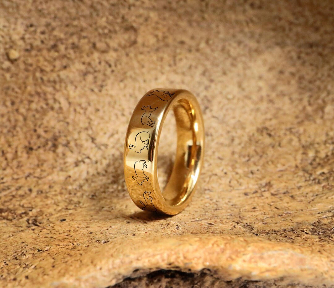 Rabbit Lovers Wedding Ring, Bunny Ring, Bunnies Engagement Ring, Cute ...