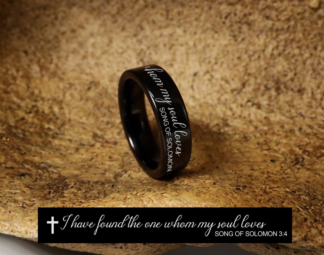 Bible Verse Wedding Band Ring, Christian Religion Ring, I Have Found ...