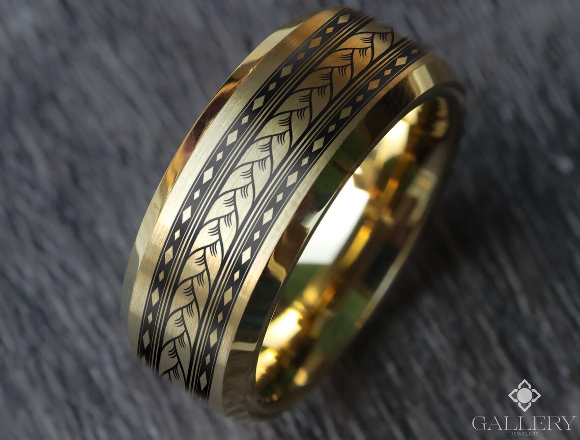 Hawaiian Wedding Ring Hawaii Wedding Band Tribal Polynesian - Etsy