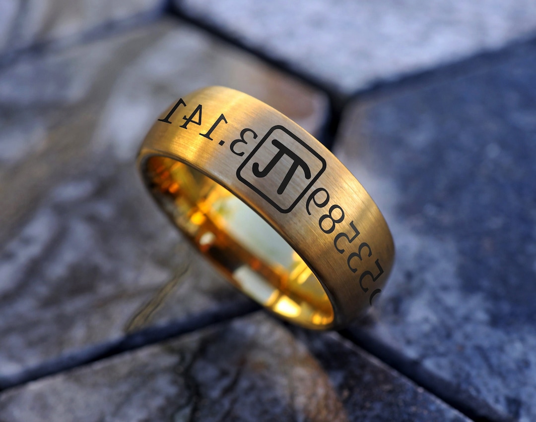 Pi Ring, Mathematician Ring, Math Formula Gift, Computer Nerd Jewelry ...