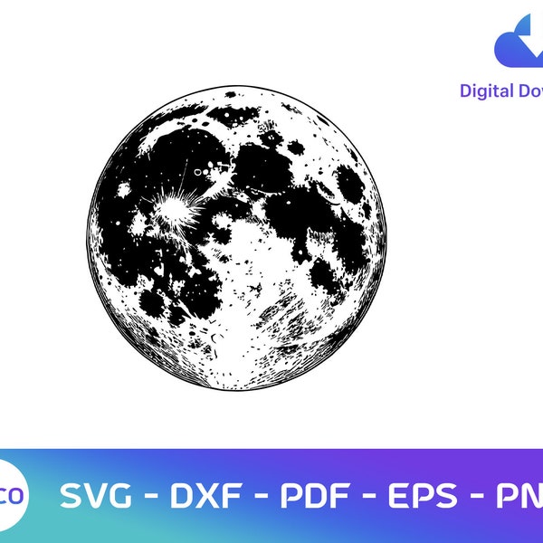 Full Blue Moon - Etsy