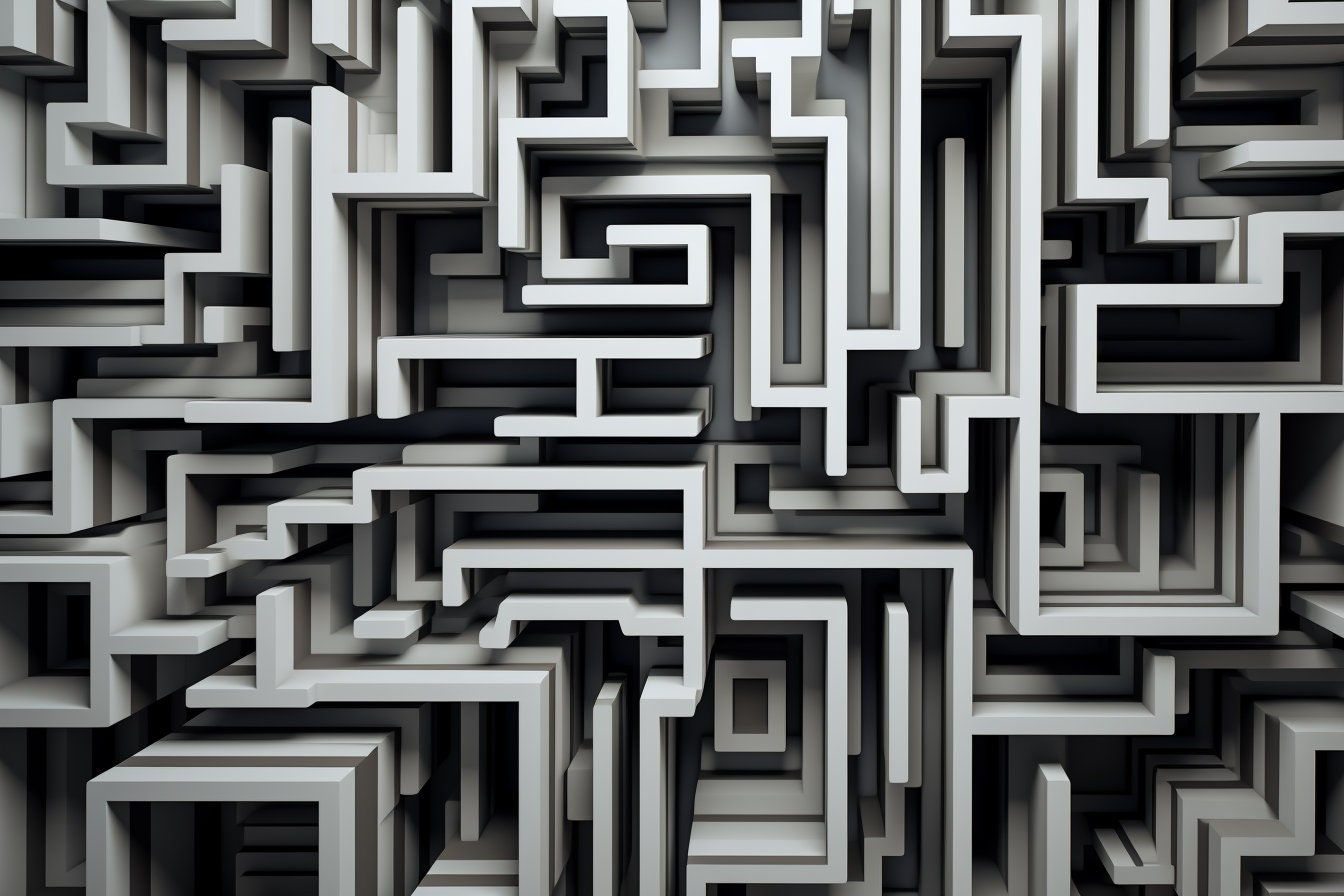 Awesome Maze Tumbler Wrap PNG 3D Tumbler Design Skinny Sublimation Digital Download 3D ...