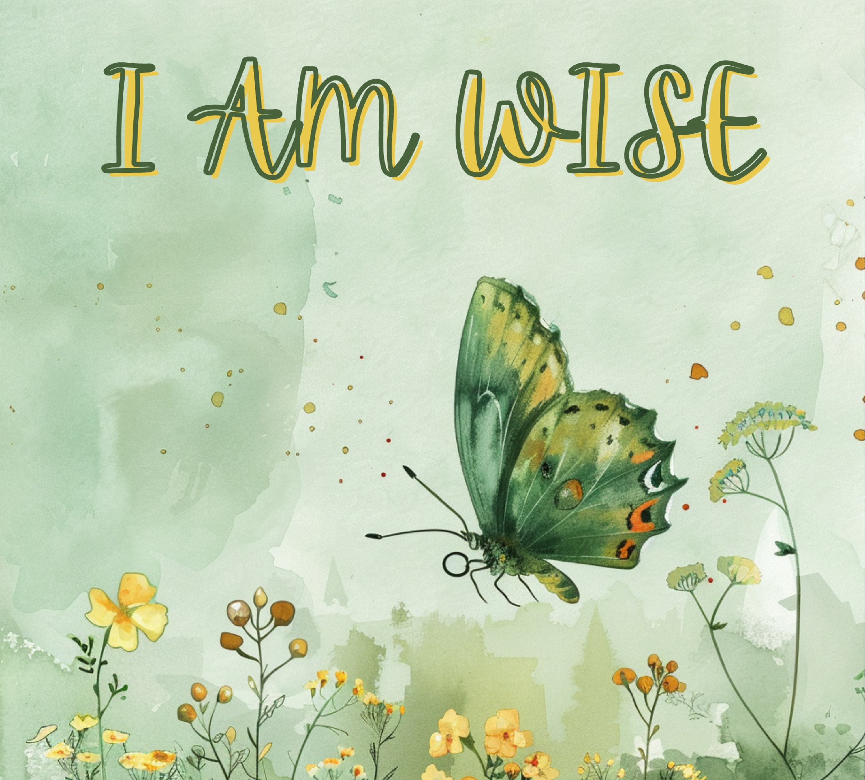 I Am Wise Affirmation Tumbler Wrap, PNG Tumbler Design, Skinny ...