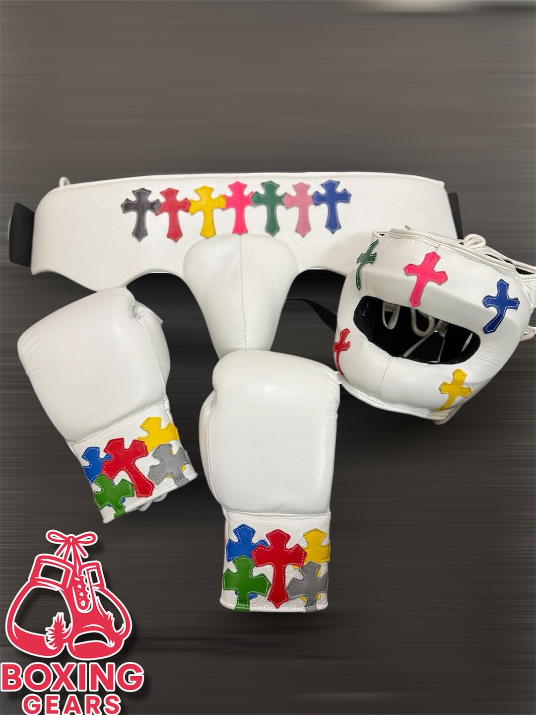 Chrome Hearts Boxing Gloves and Sparring Kit- Personalized Luxury Fight ...