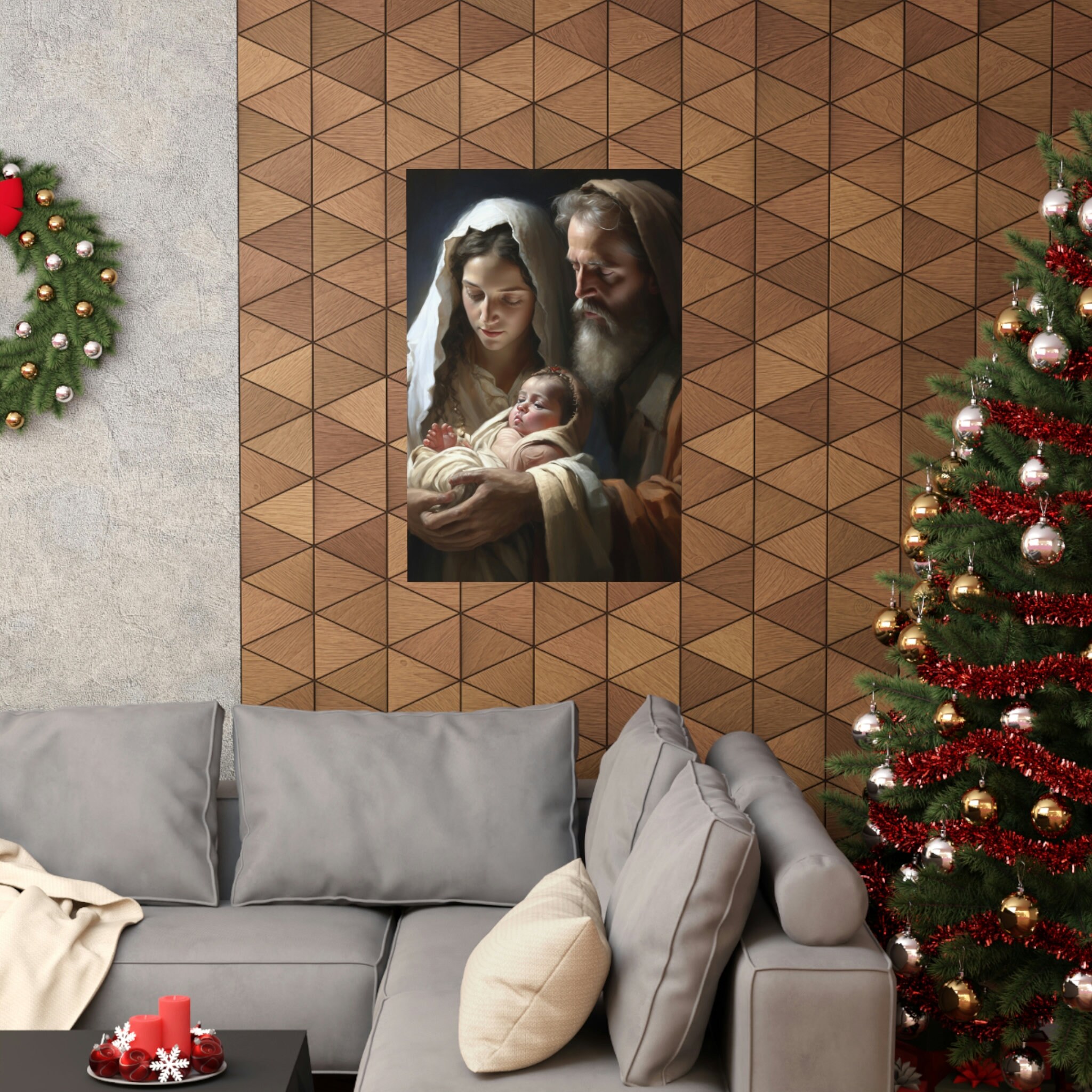 The Birth of Jesus Virgin Mary and Simeon Holding New Born Jesus - Etsy
