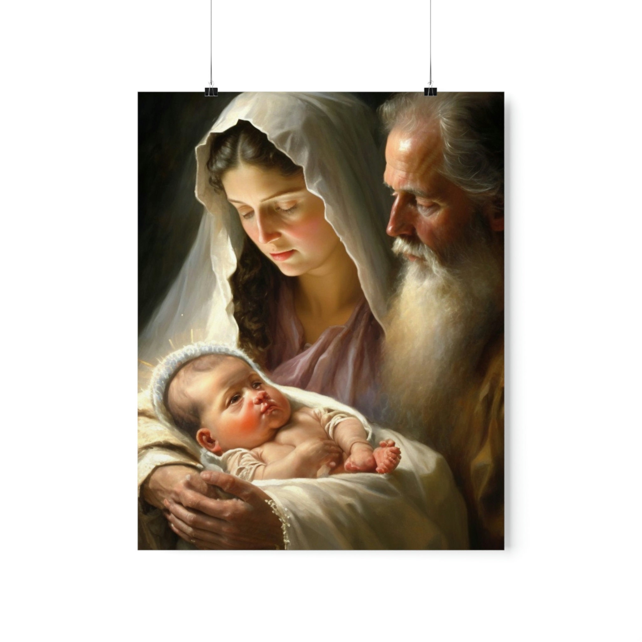 Copy of the Birth of Jesus Virgin Mary and Simeon Holding New Born ...