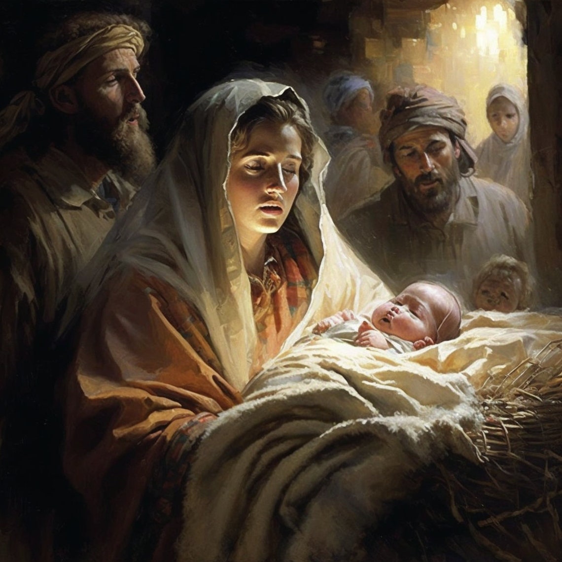 The Birth of Jesus - Etsy
