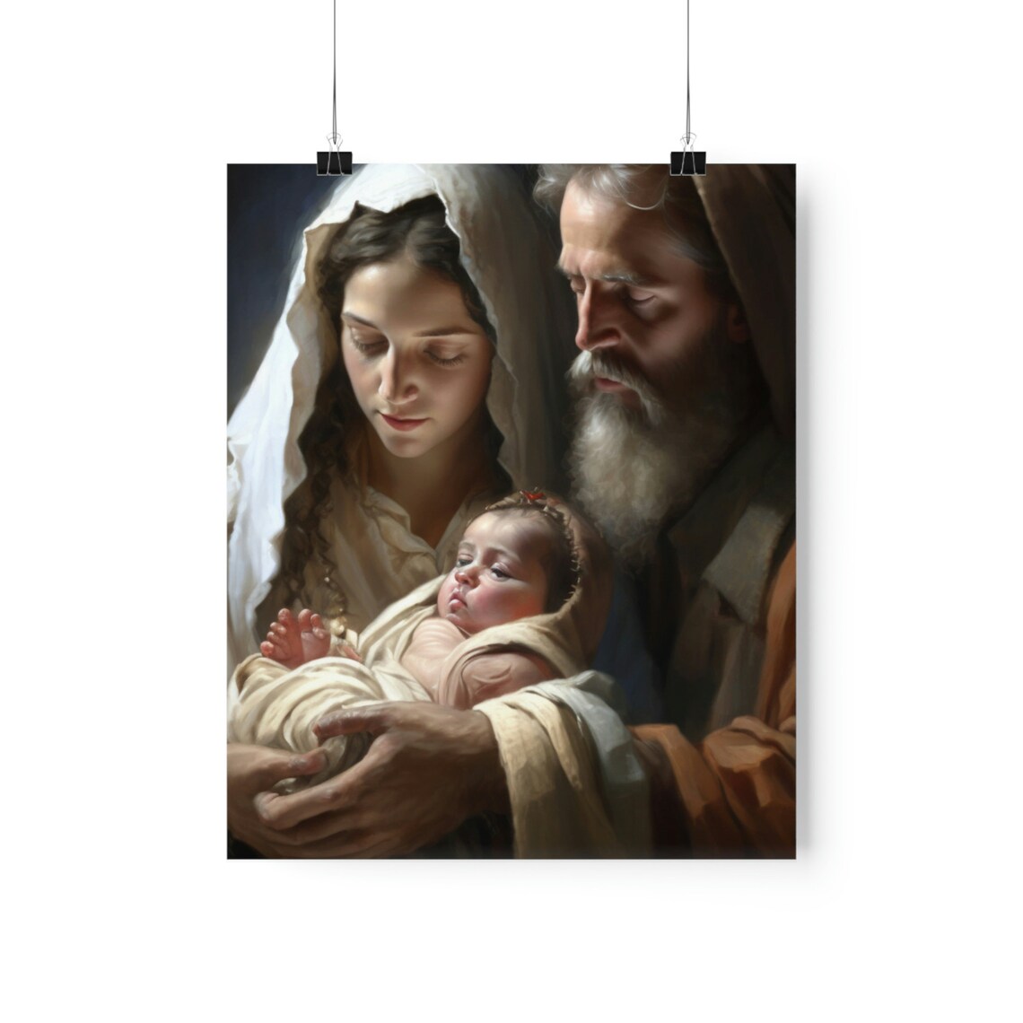 The Birth of Jesus Virgin Mary and Simeon Holding New Born Jesus - Etsy
