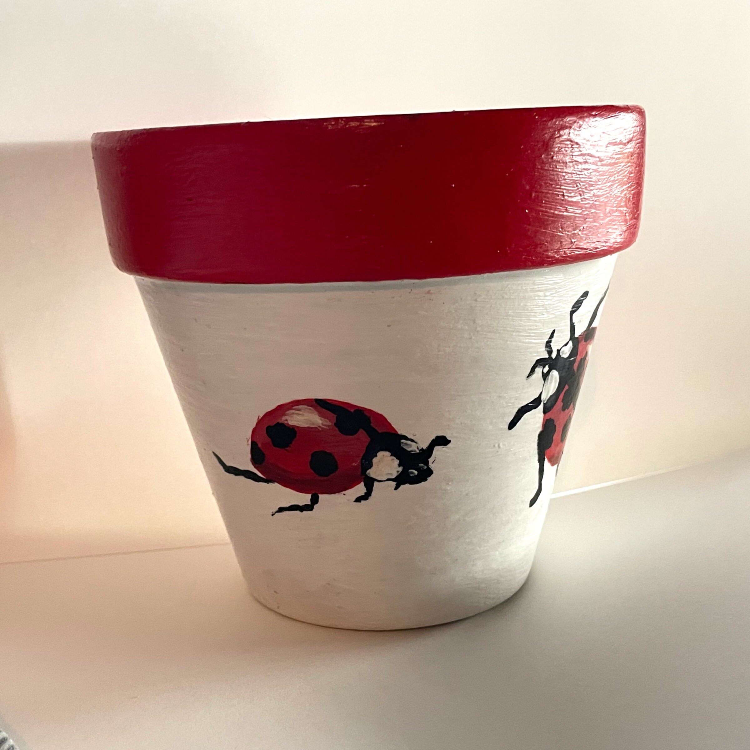 Hand Painted Ladybug Planter Flower Pot 4 Inch Sealed Handmade Gifts - Etsy