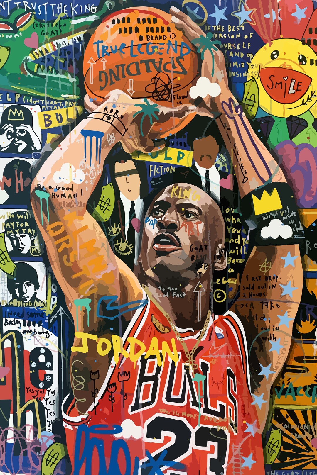 Michael Jordan Pop Art - Etsy