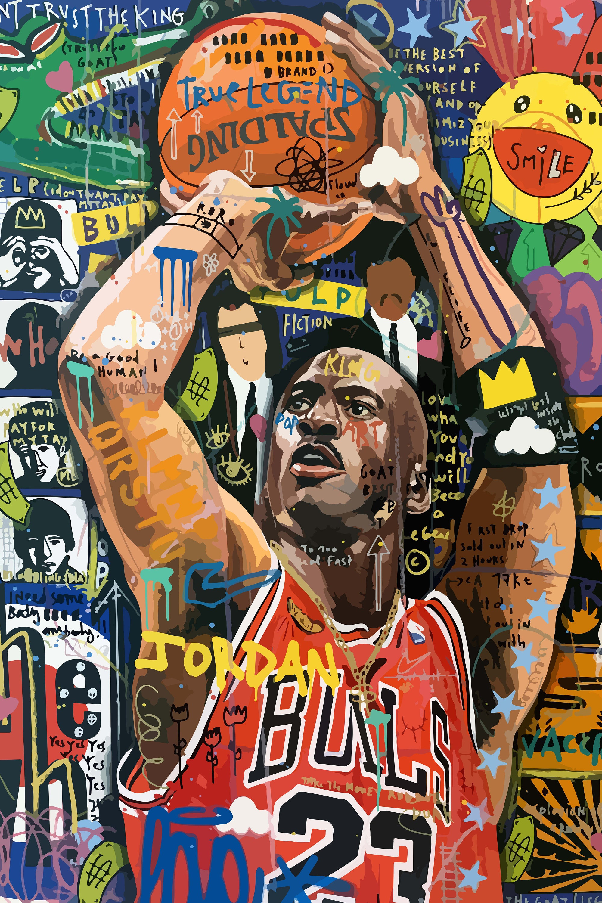 Michael Jordan Pop Art - Etsy