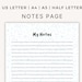 Note Taking Template Printable Shape Seamless Pattern Notes Page ...
