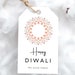 Happy Diwali Gift Tag Printable Diwali Tag Editable Deepawali Gift Tag ...