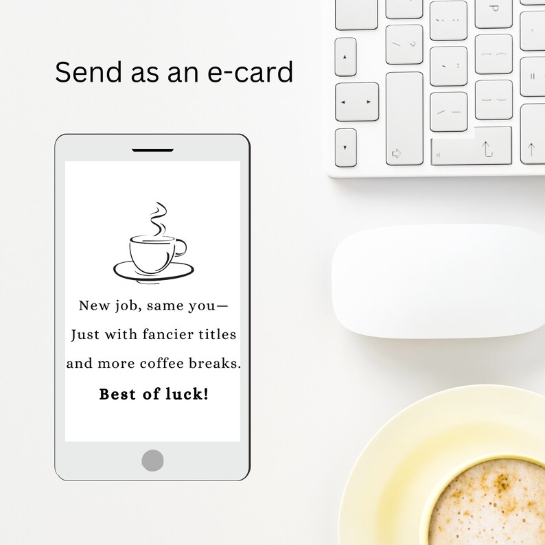 Funny New Job Card Printable Good Luck at Your New Job Card New Job ...