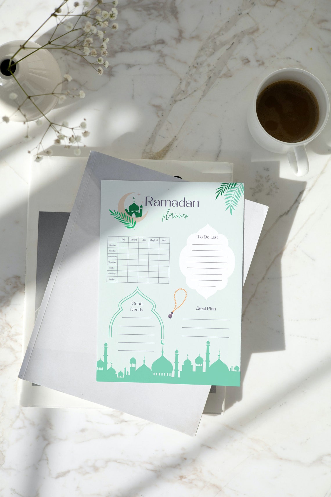 2024 Printable Ramadan Planner Islamic Daily Planner Printable Islamic ...
