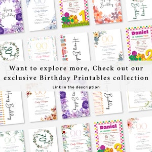 Happy Birthday Card Printable Birthday Card Girl Birthday Card for Kids ...