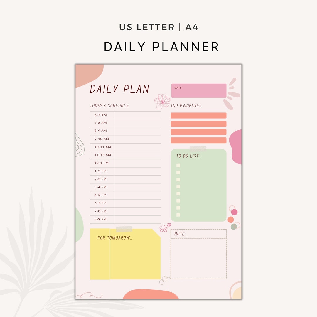 2023 Printable Daily Planner Printable Digital Planner - Etsy