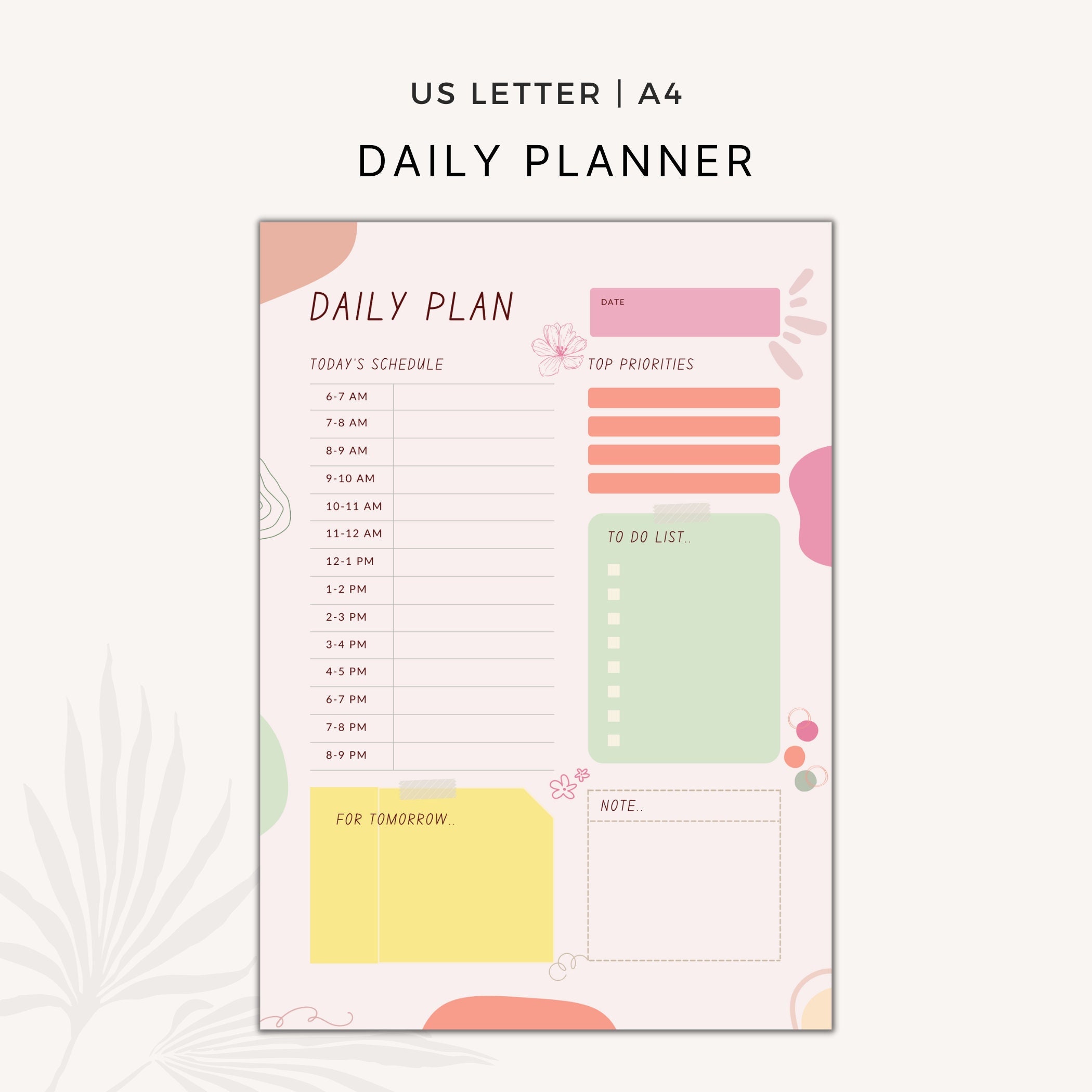 2023 Printable Daily Planner Printable Digital Planner - Etsy