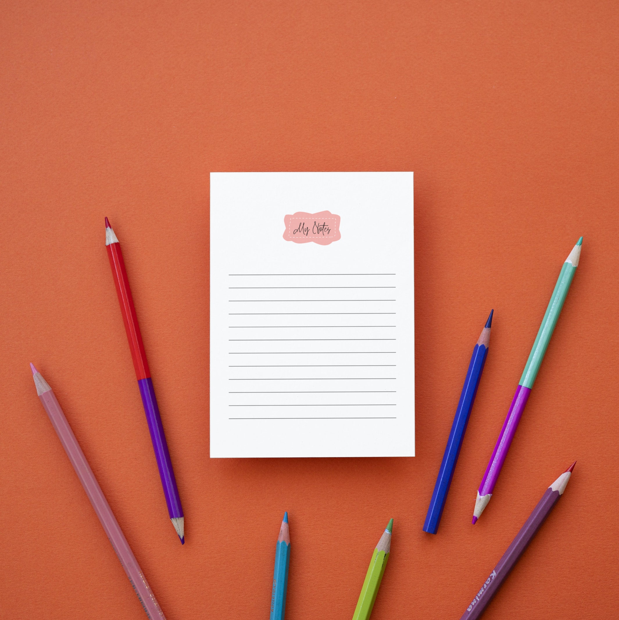 Note Taking Template Printable Minimalist Notes Page Printable Lined ...