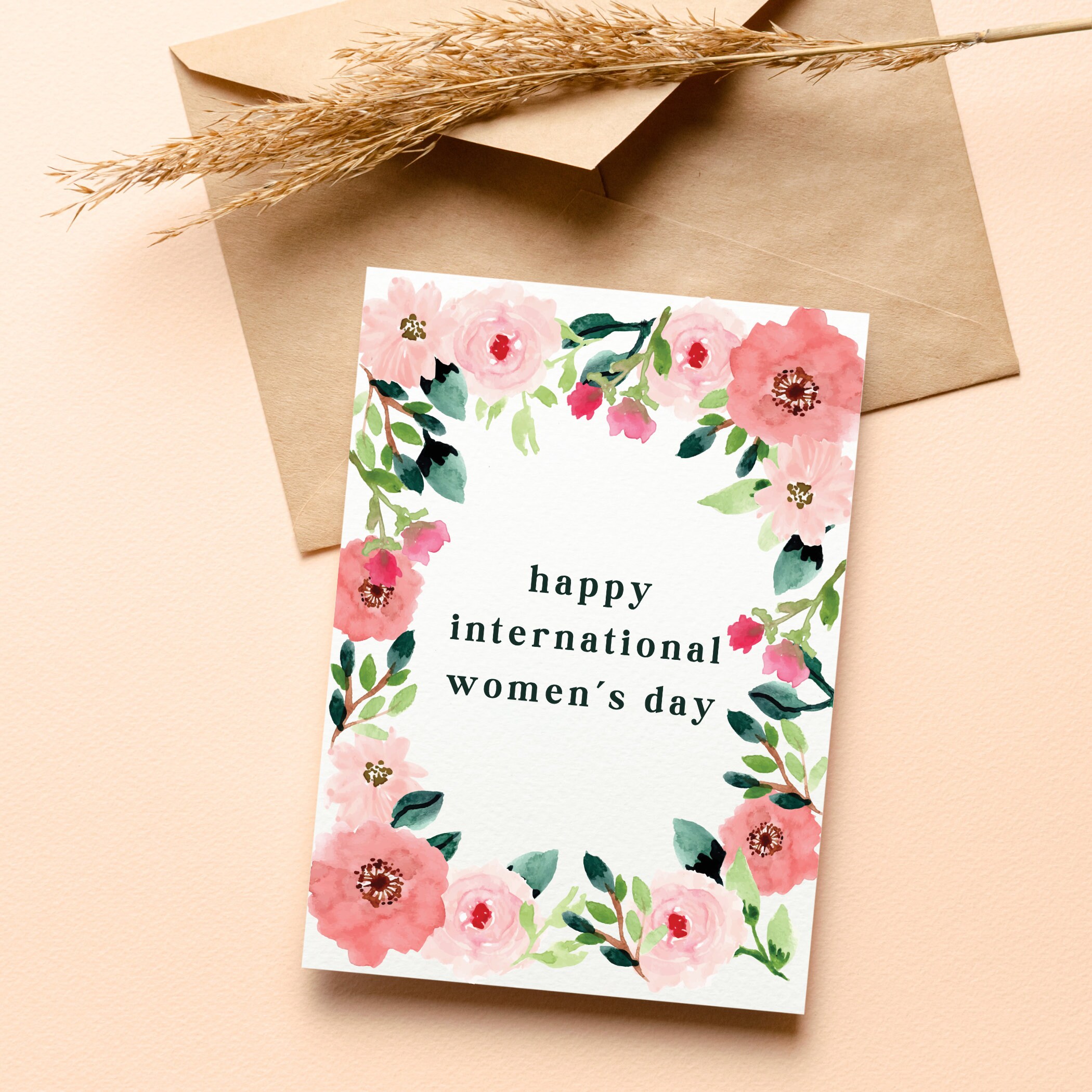 International Women's Day Card for Strong Women Empowerment March 8 ...