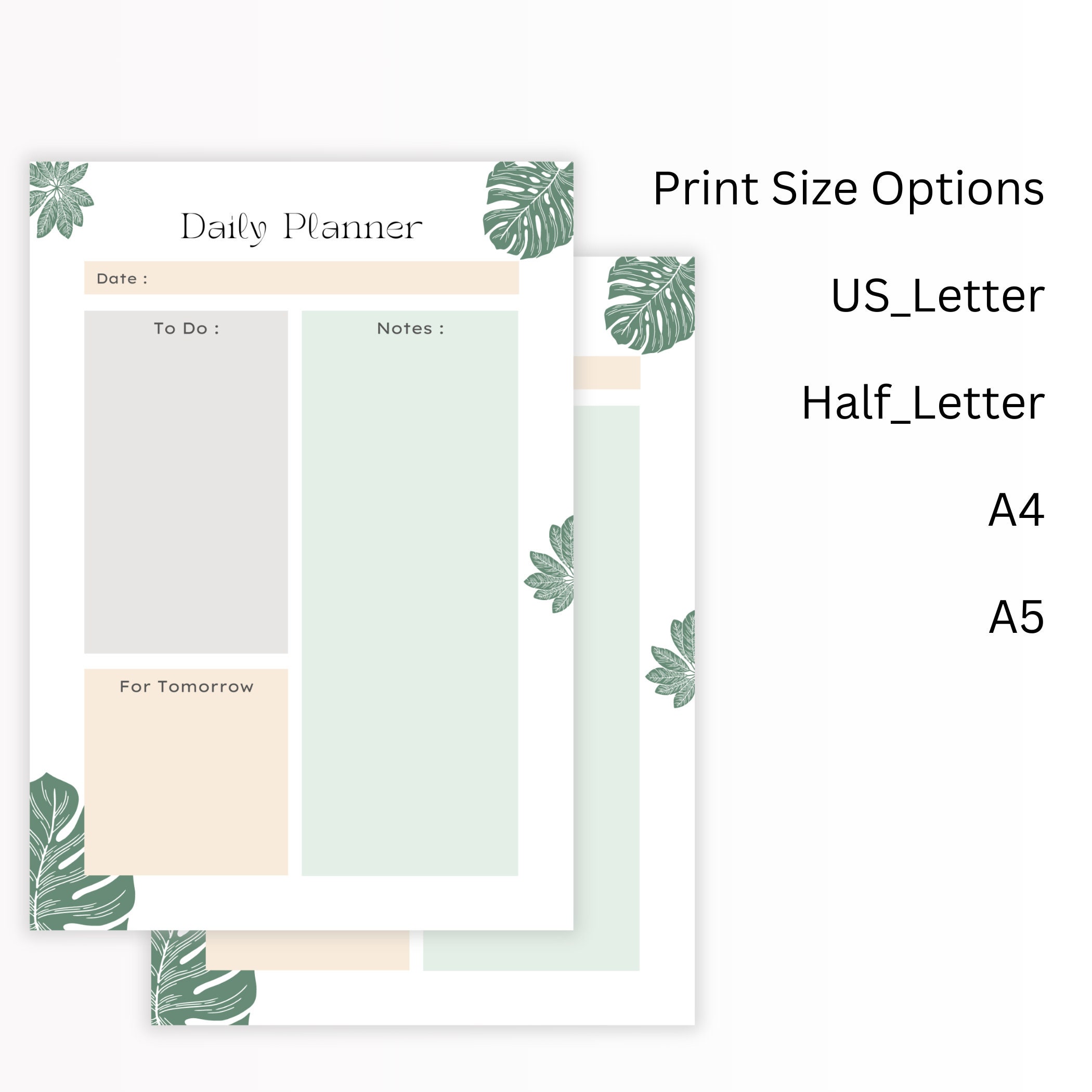 2023 Printable Daily Planner Printable Digital Planner Productivity ...