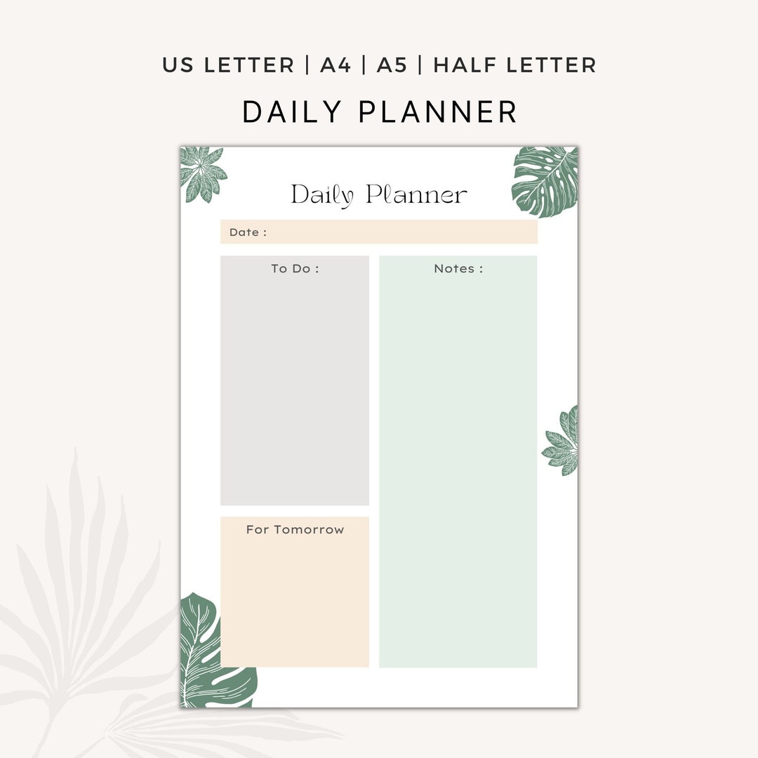 2023 Printable Daily Planner Printable Digital Planner - Etsy