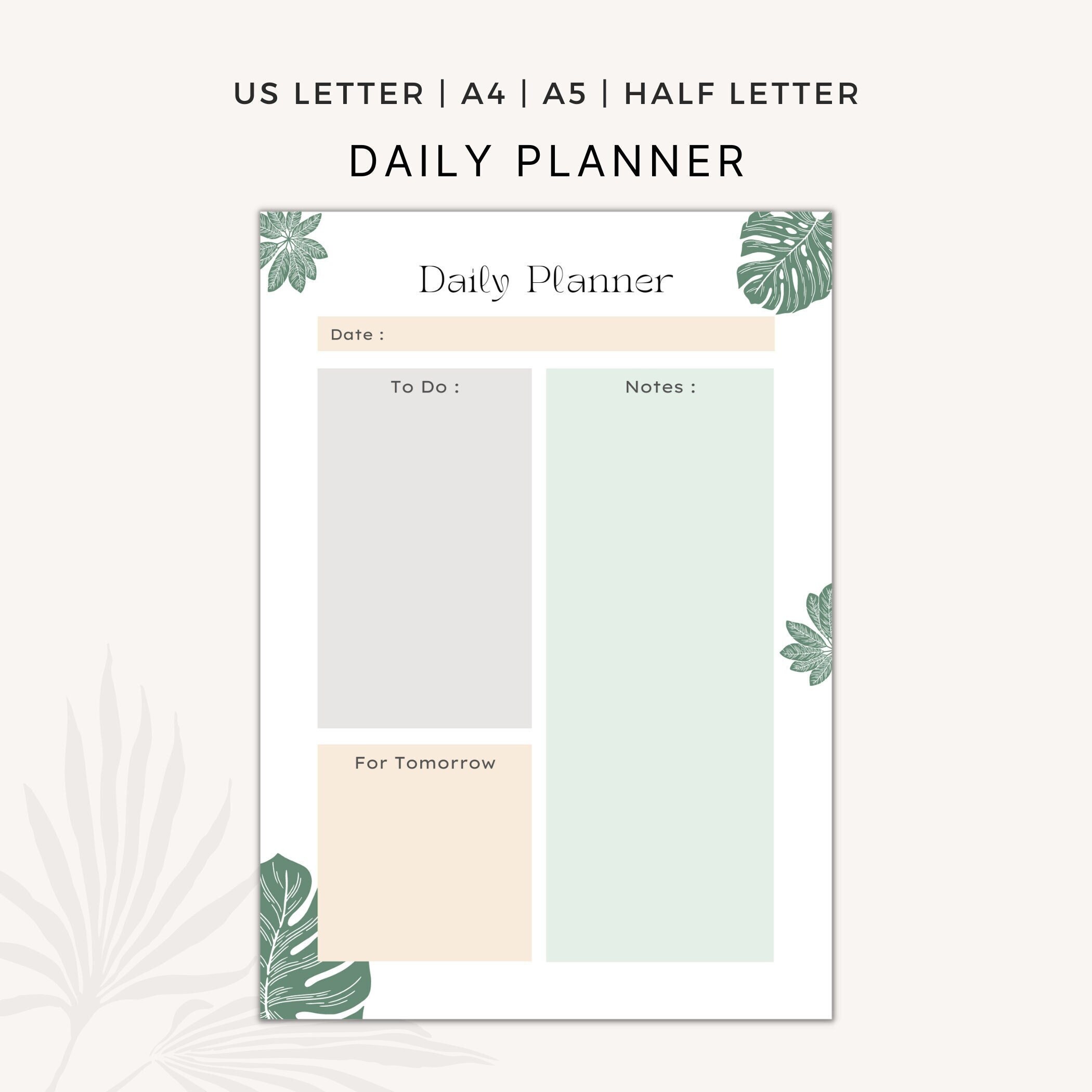 2023 Printable Daily Planner Printable Digital Planner - Etsy