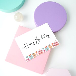 Happy Birthday Card Printable Birthday Card Girl Birthday Card for Kids ...