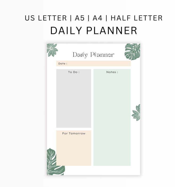 2023 Printable Daily Planner Printable Digital Planner Productivity ...