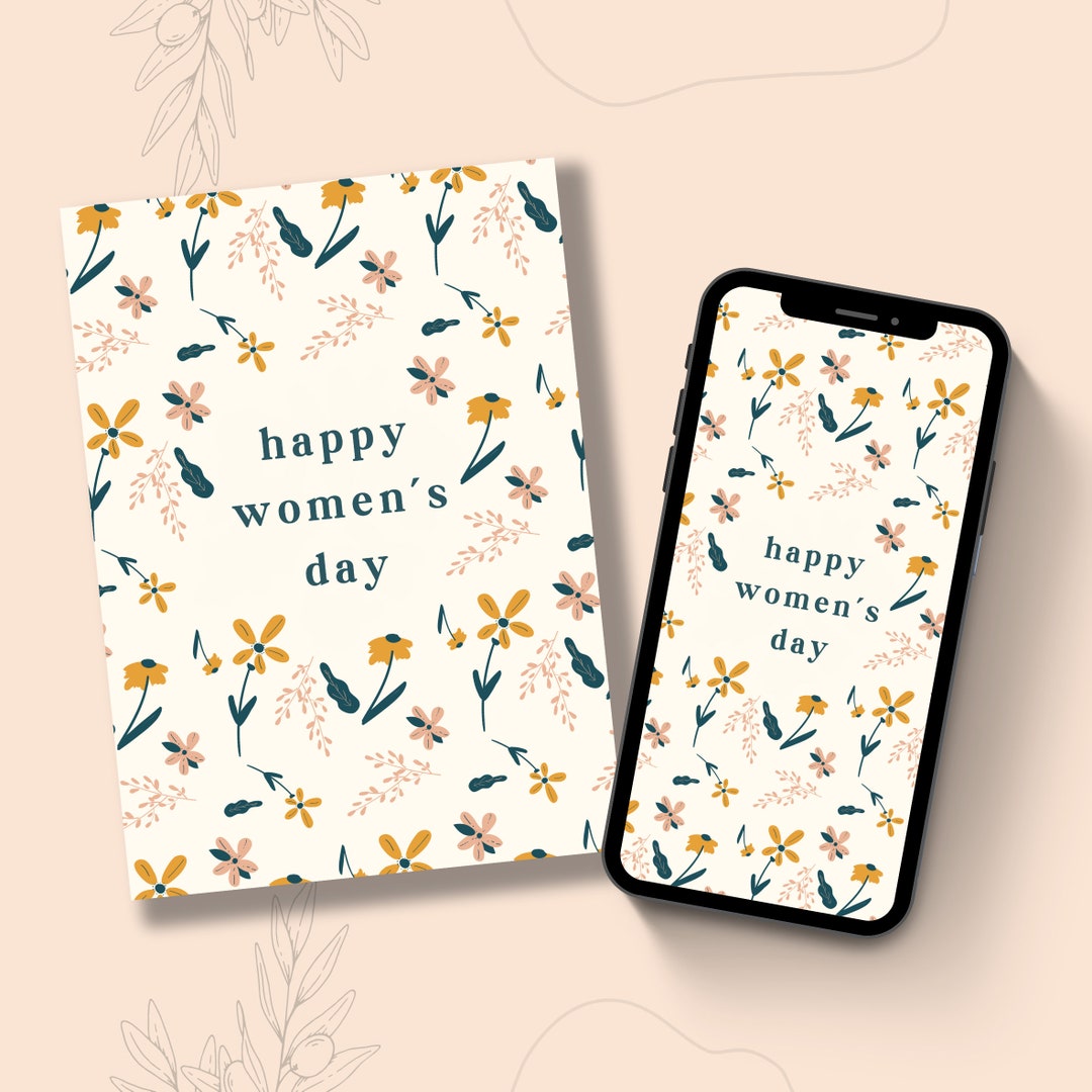 International Women Day Card for Strong Women Empowerment March 8 Girl ...