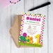 Barney Invitation Purple Dinosaur First Birthday 5X7 Card DIY Canva ...