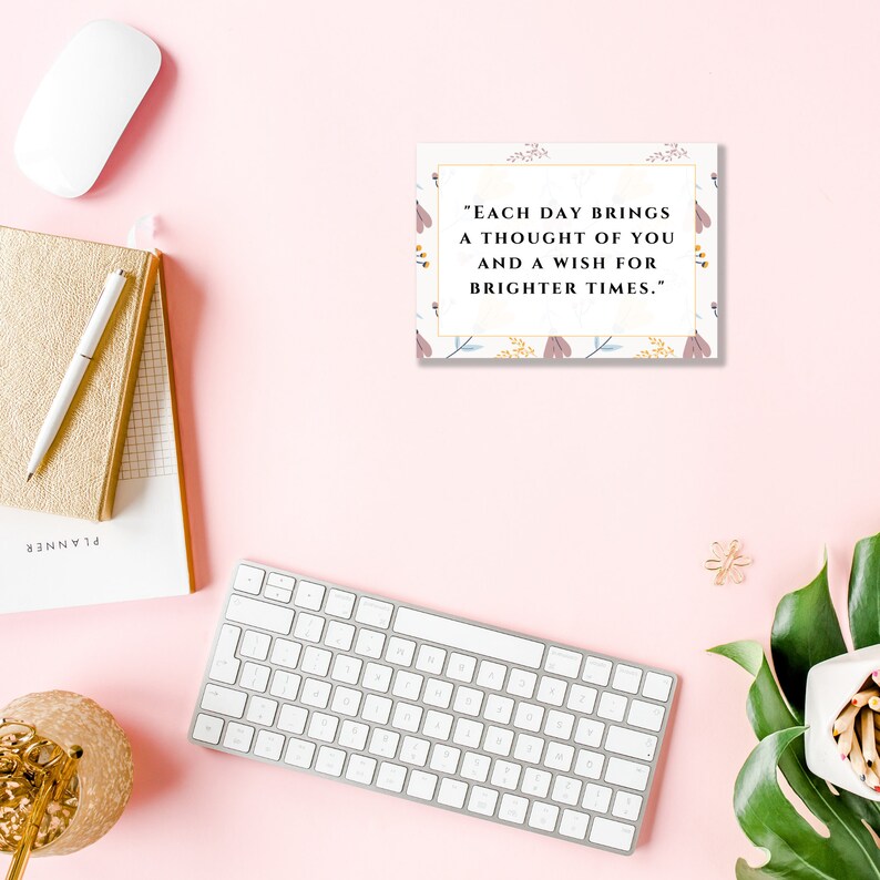 Sympathy Card Thinking of You Card Condolence Card Printable Quote Card ...