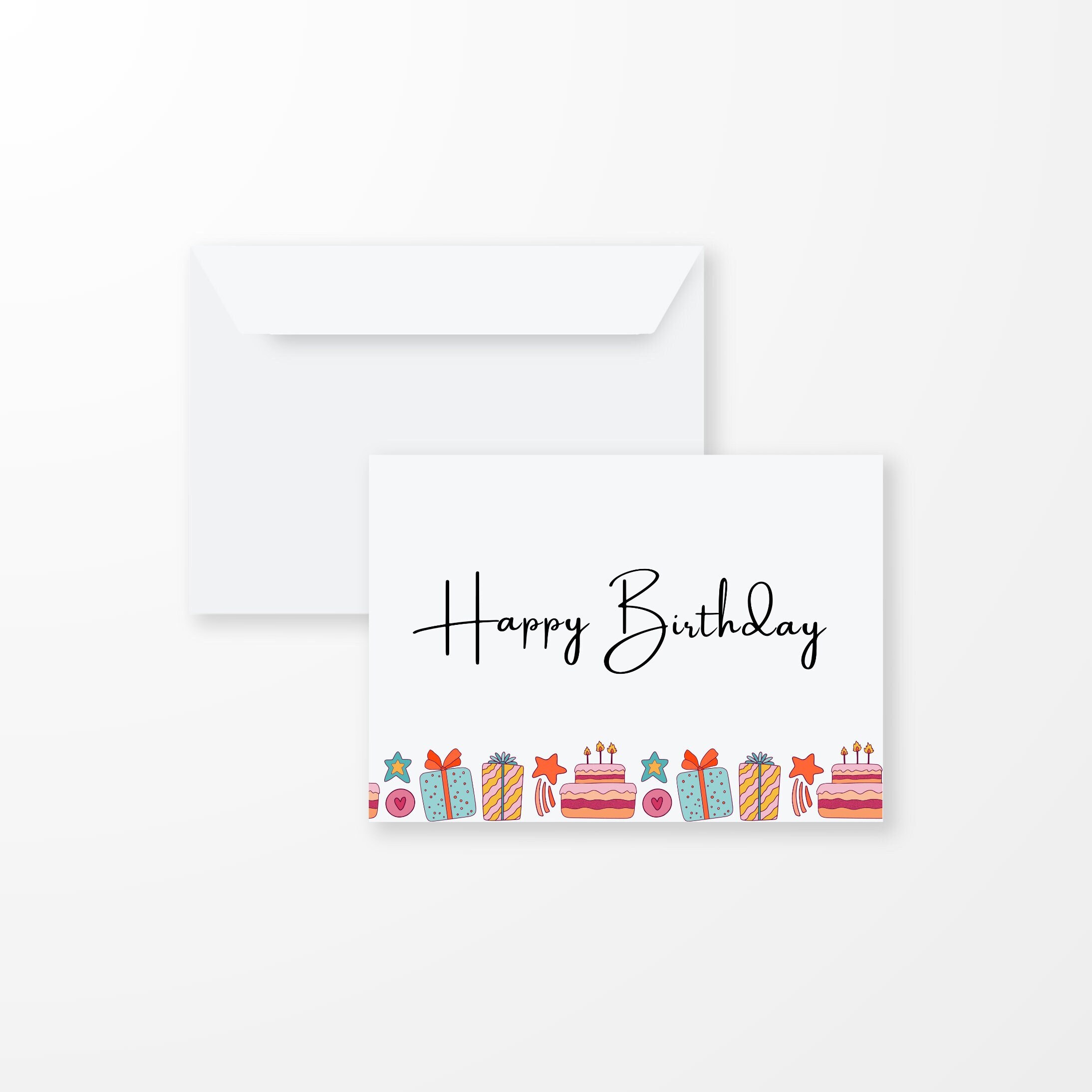 Happy Birthday Card Printable Birthday Card Girl Birthday Card for Kids ...
