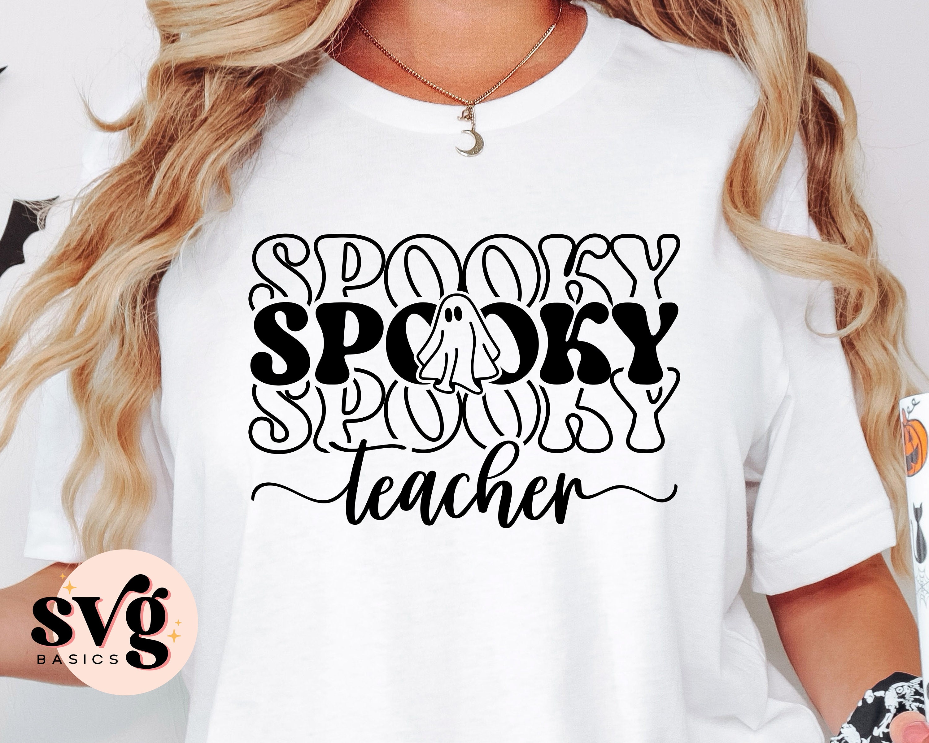 Spooky Teacher SVG PNG, Halloween Teacher Svg, Funny Halloween Svg ...