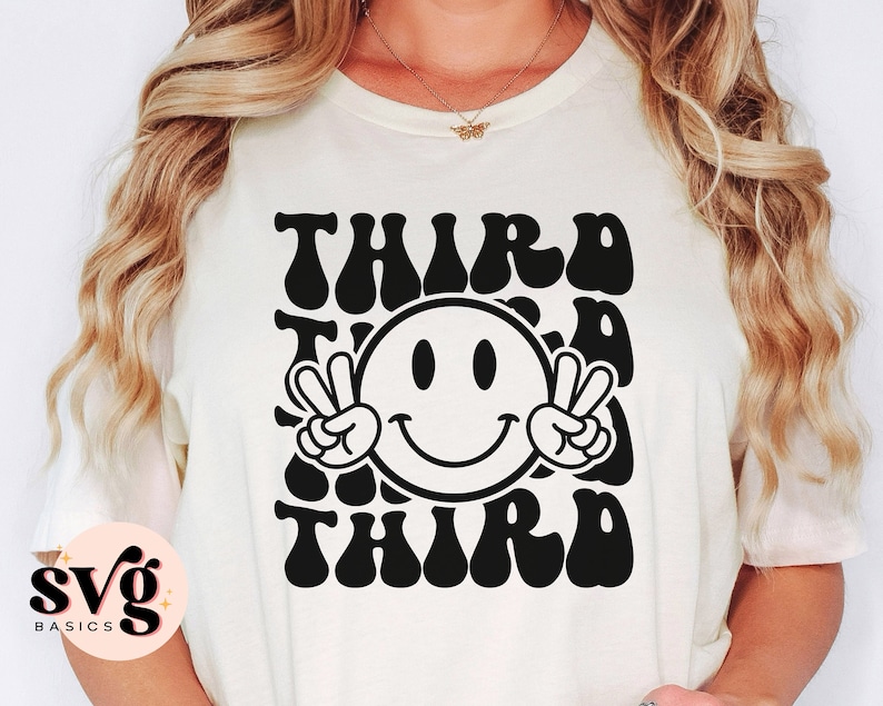 Third Grade SVG PNG Retro, 3rd Grade Svg, Back to School Svg Shirt ...