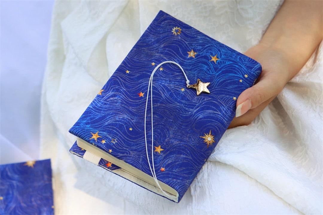 Adjustable Book Cover, Fabric Book Cover, Reusable Book Cover, Handmade ...