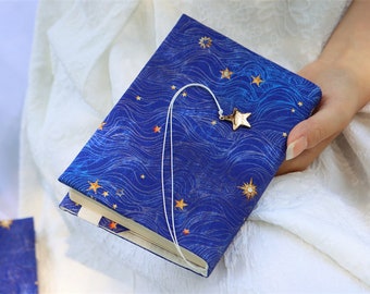 Adjustable Book Cover, Fabric Book Cover, Reusable Book Cover, Handmade ...