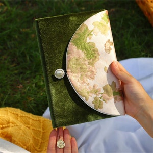 Adjustable Book Cover, Fabric Book Cover, Reusable Book Cover, Handmade ...