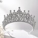 Silver Tiara, Bridal Silver Tiara Crown, Bridal Hair Silver Jewelry ...