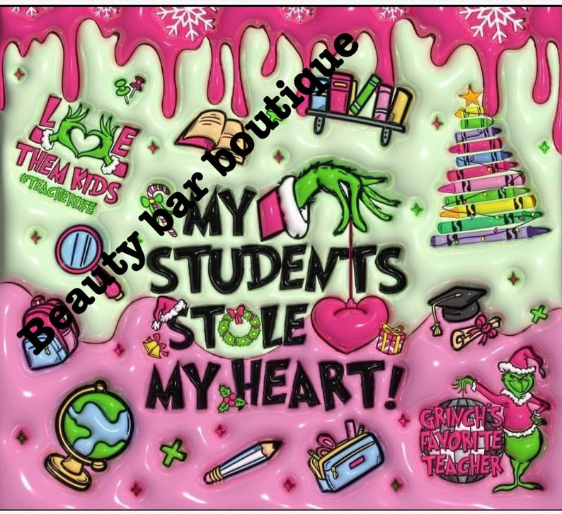 Teacher Grinch File - Etsy