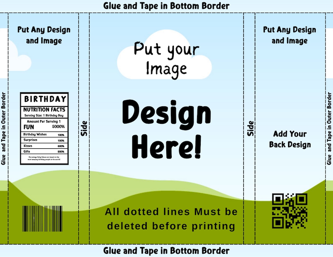 Editable Canva Chip Bag Template - Etsy
