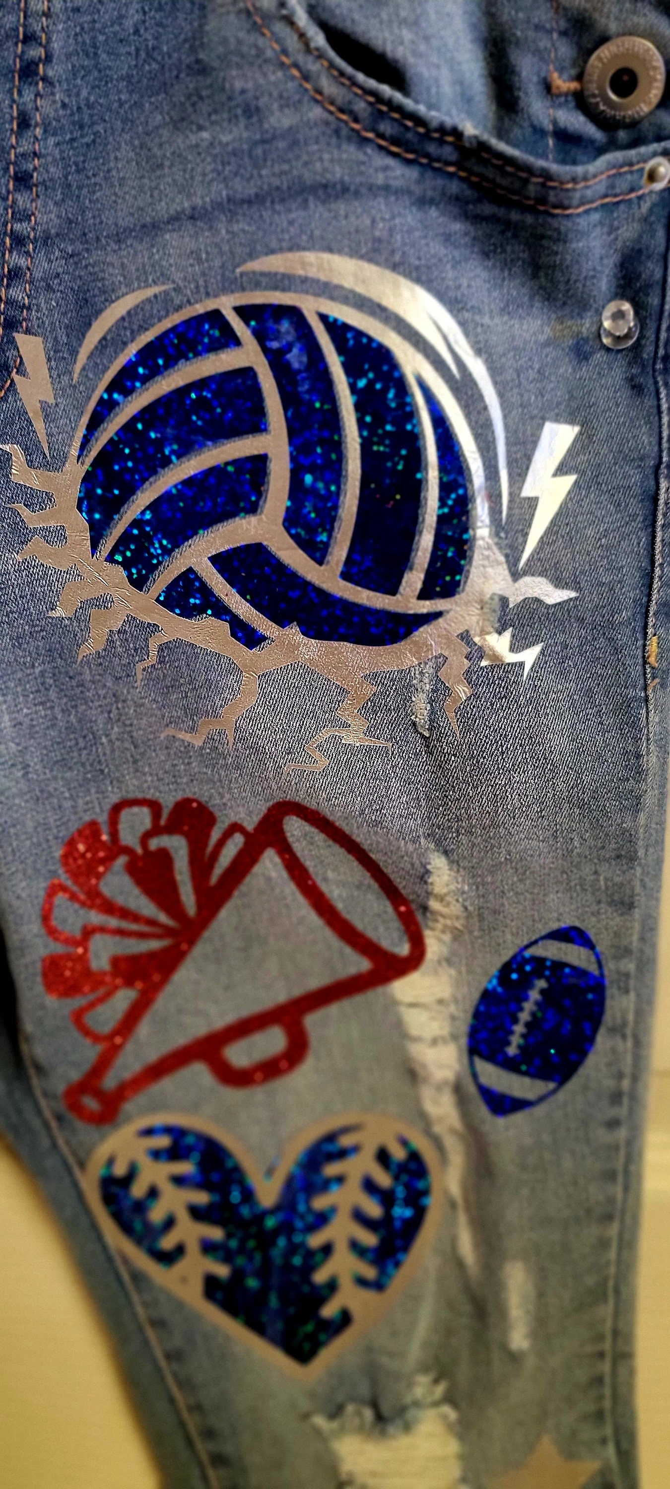 HOMECOMING SPIRIT JEANS - Etsy