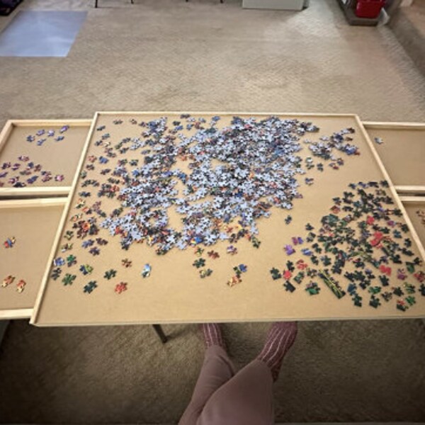 Puzzle Table - Etsy