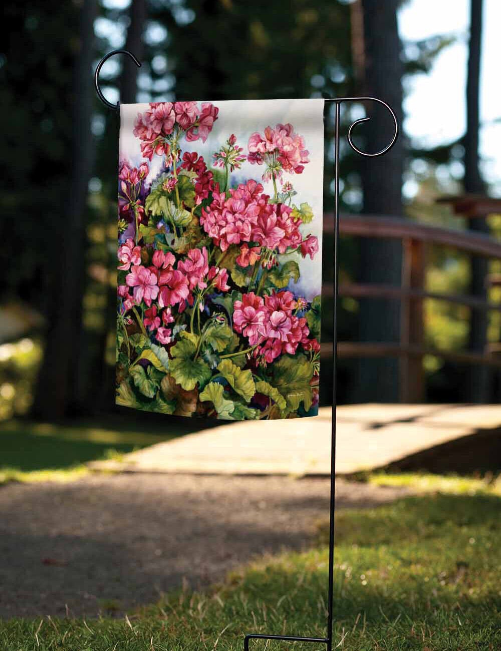 Red Geranium 12x18 Colorful Spring Summer Flower Garden Flag - Etsy