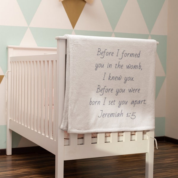 Baby Blanket With Scripture - Etsy