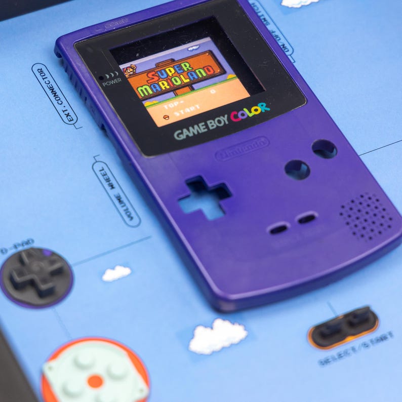 Gameboy-color Super Mario - Etsy