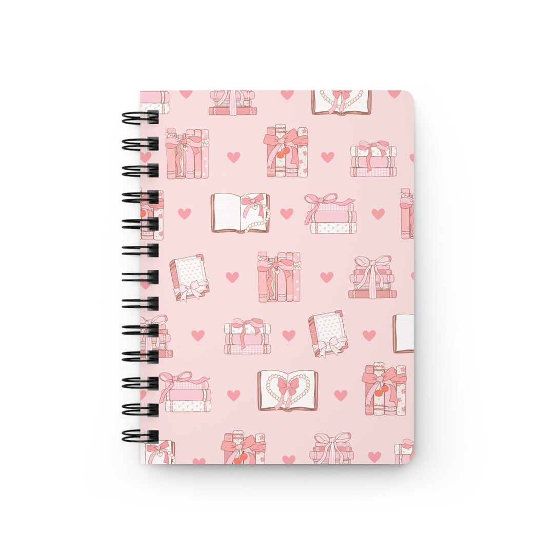 Coquette Book Spiral Notebook, Coquette Book Journal, Book Lover ...